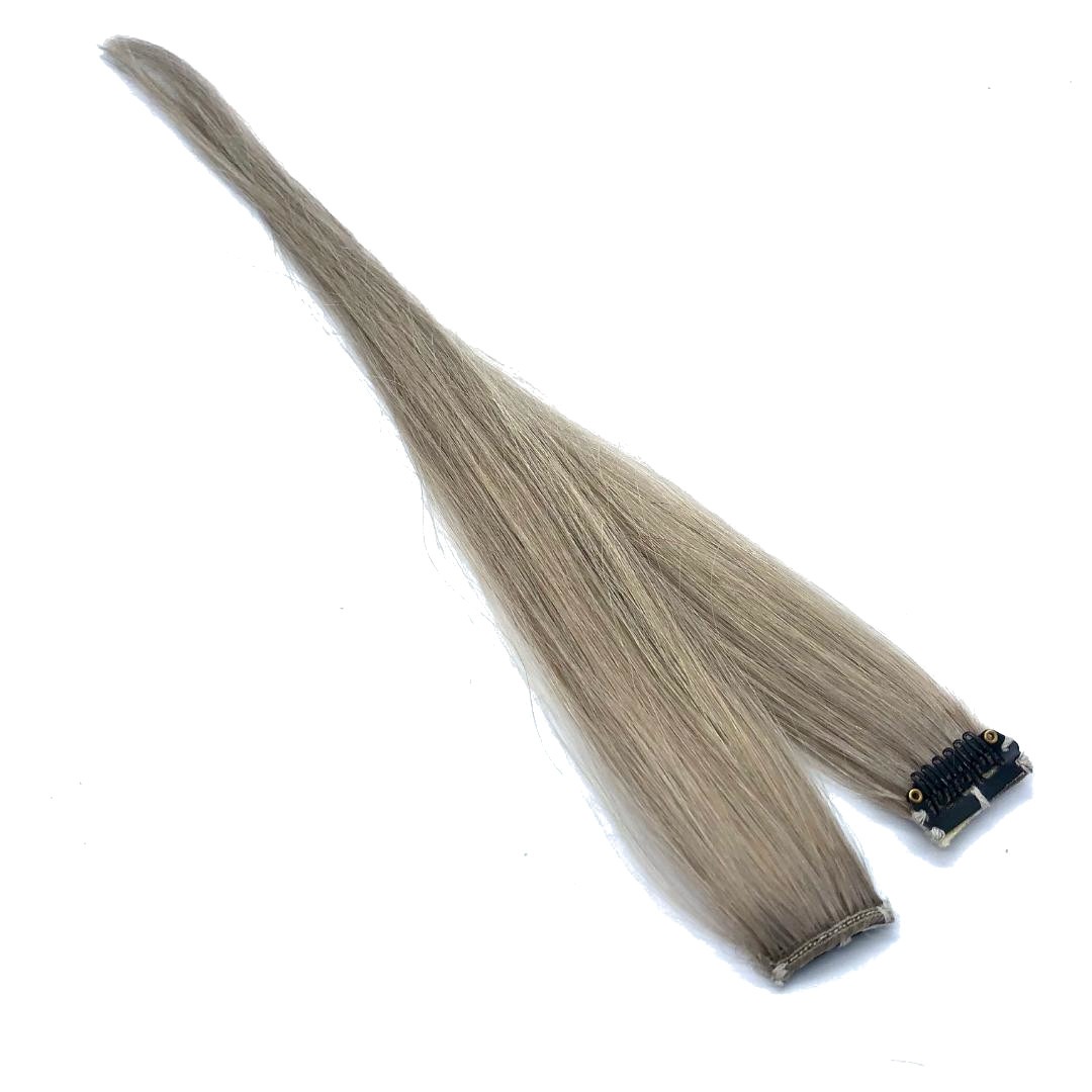 Purple Highlights Human Hair Extension Clip-in